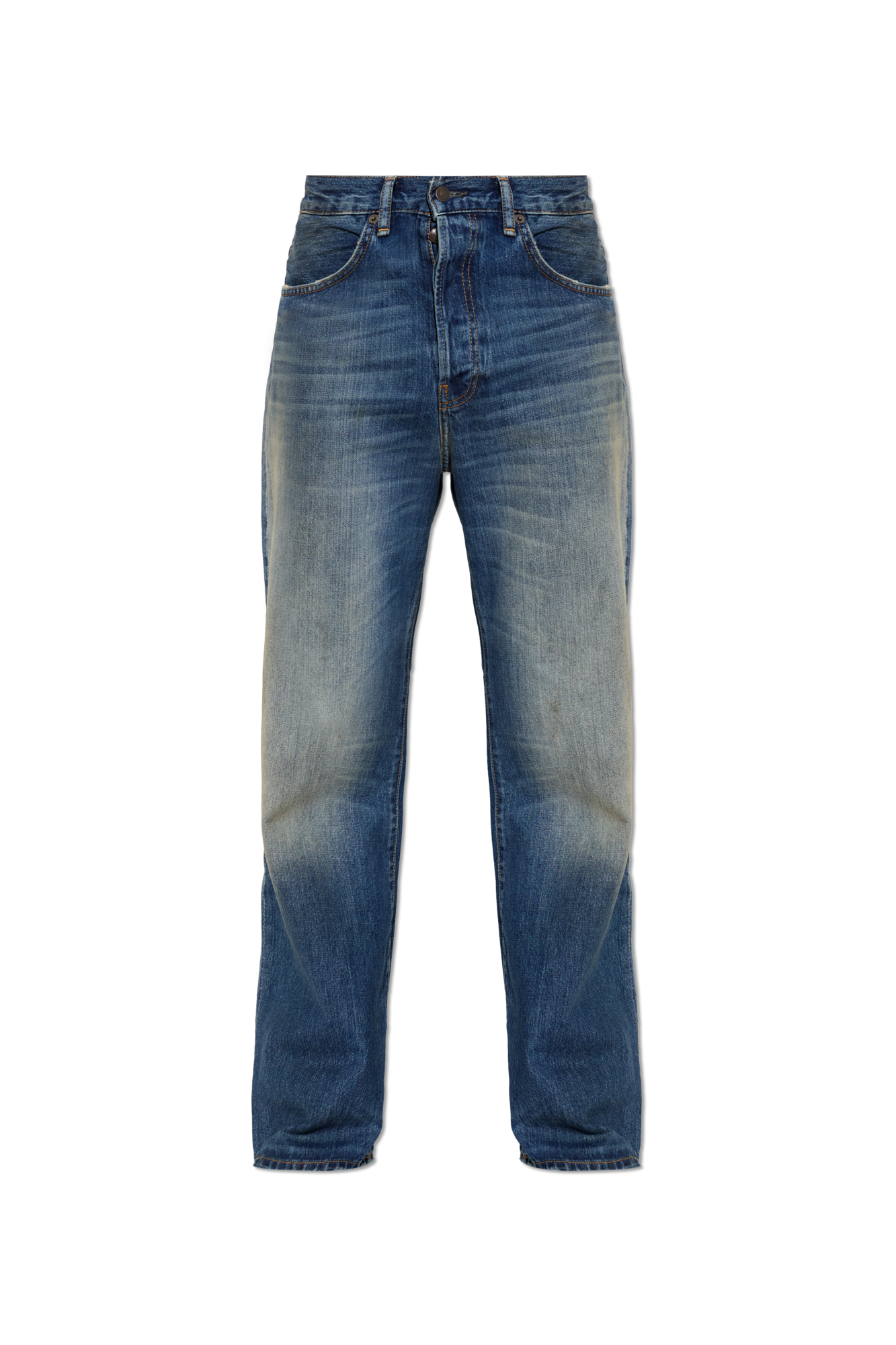 ACNE STUDIOS Acne Studios Straight-Leg Jeans in Washed Blue Denim
