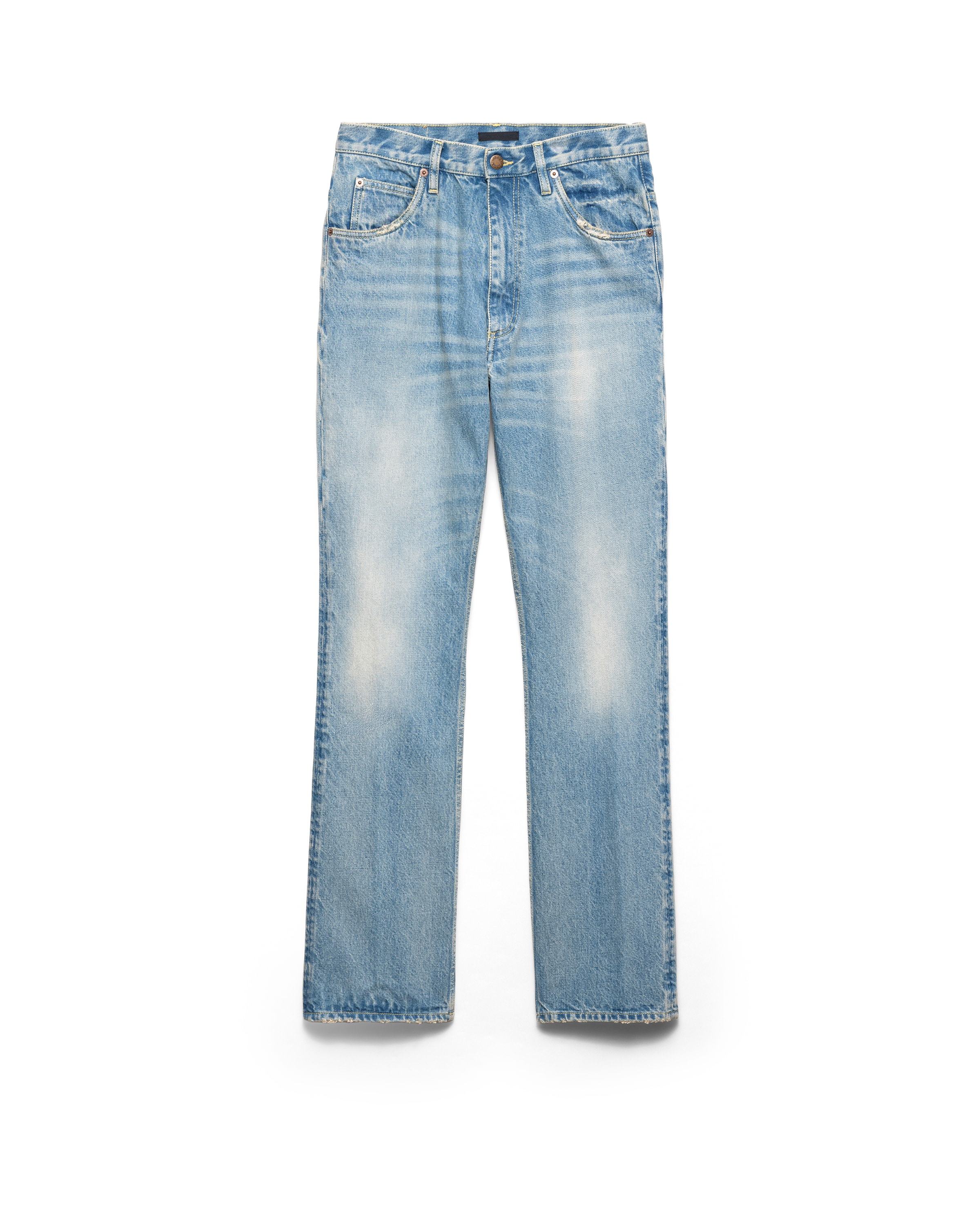 Regular washed denim jeans