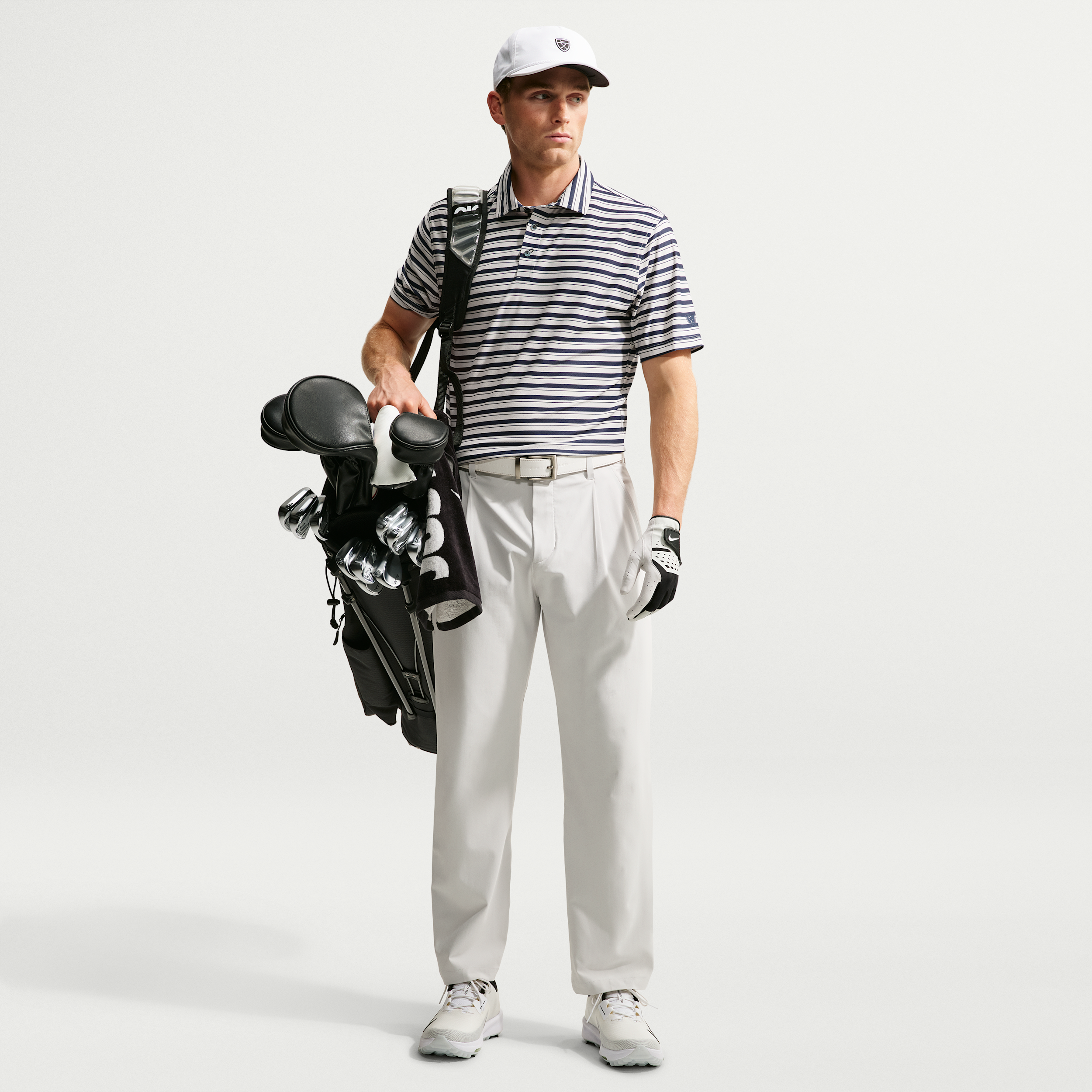 NIKE men's tailored performance dri-fit golf polo