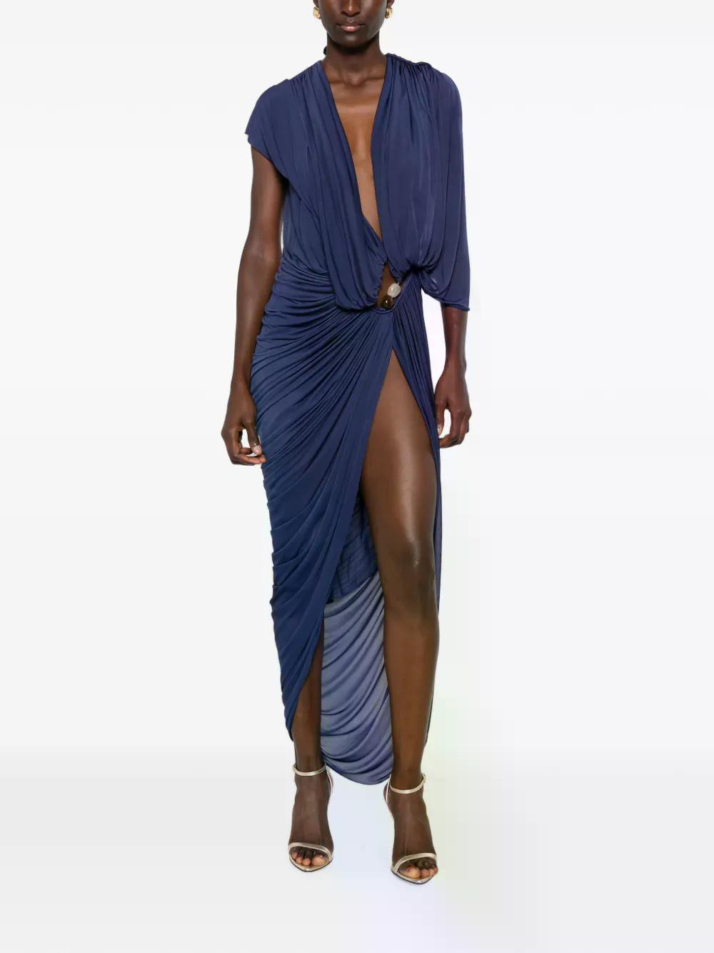 CHRISTOPHER ESBER Christopher Esber Helix Crystal-Draped Maxi Dress