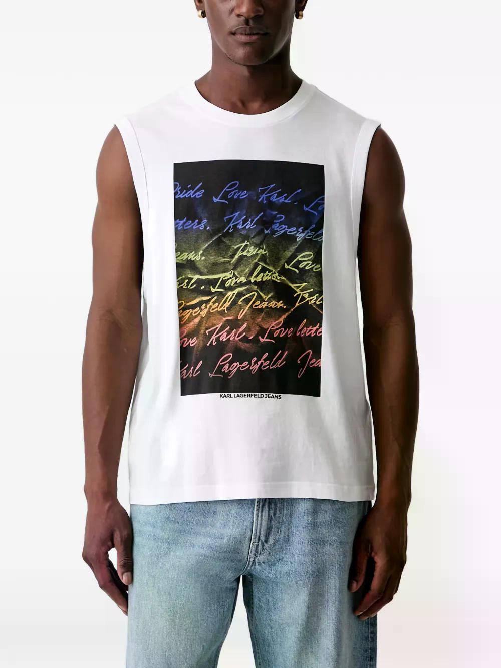 KARL LAGERFELD Karl Lagerfeld Jeans Graphic Print Vest