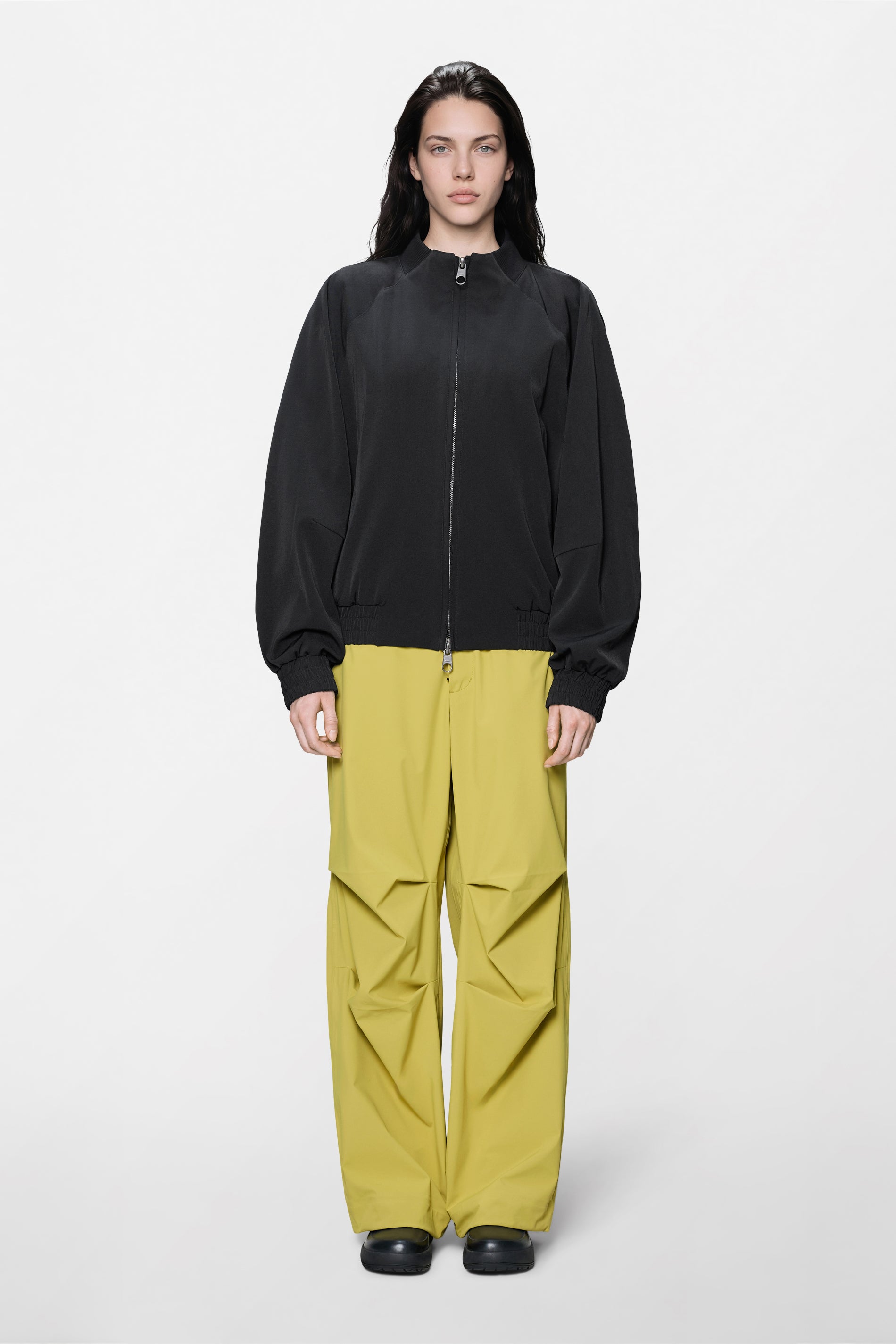 RAINS Rains Tech Woven Bomber Jacket with 4-Way Stretch and Water-Resistant Treatment