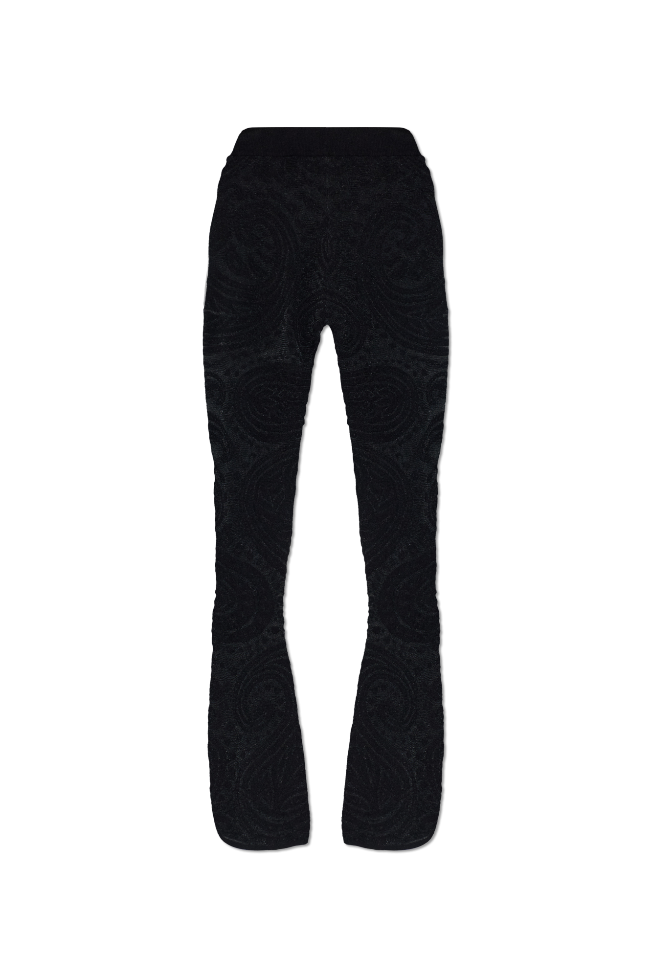 PALM ANGELS Halterneck Ribbed Knit Top