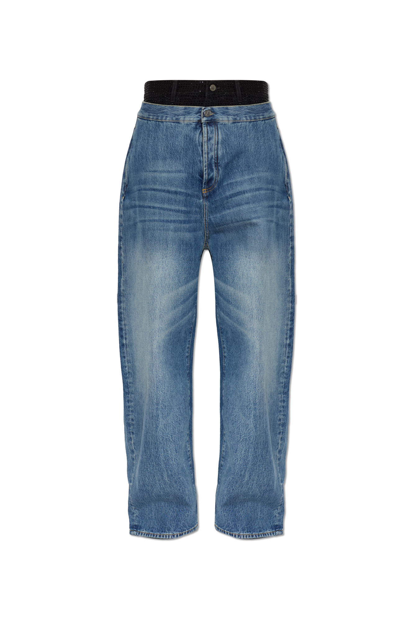 ATTICO THE ATTICO Double Waistband Boyfriend Jeans