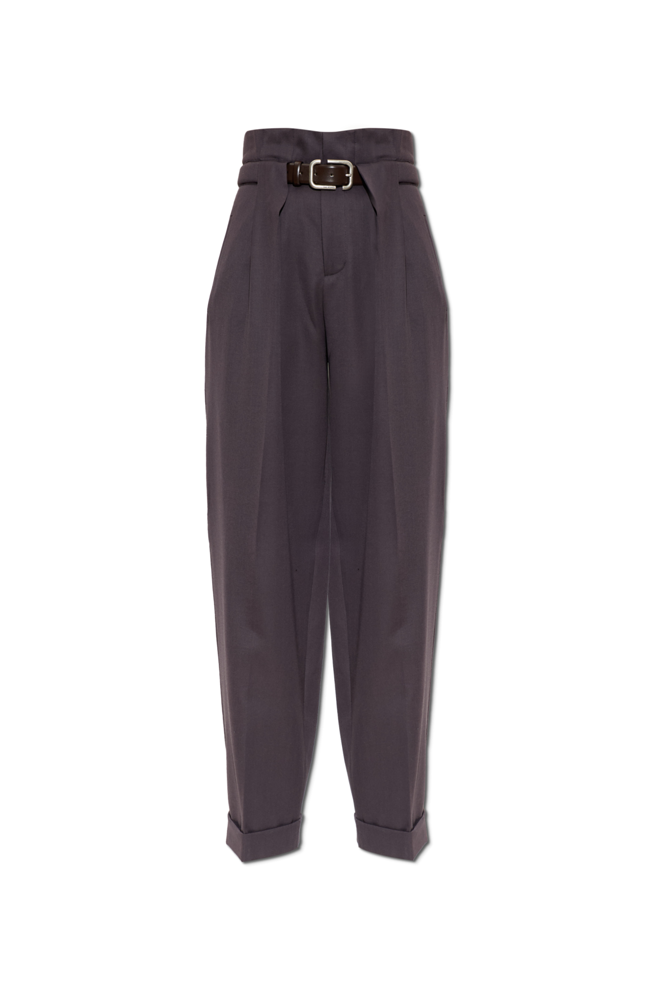 ATTICO The Attico Belted Trousers with Embossed Buckle
