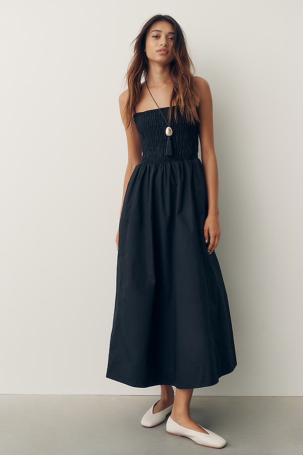 ANTHROPOLOGIE By Anthropologie Smocked Fit & Flare Dress