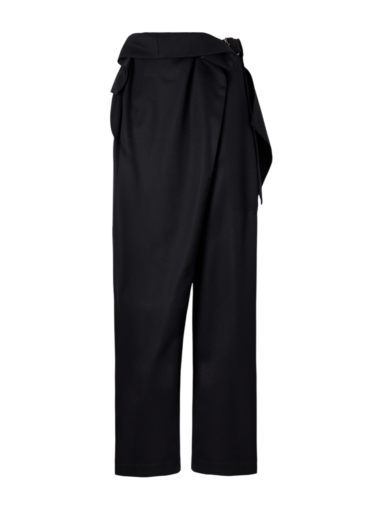 JW ANDERSON JW Anderson Ruffled Belted Wool Wide-Leg Pants
