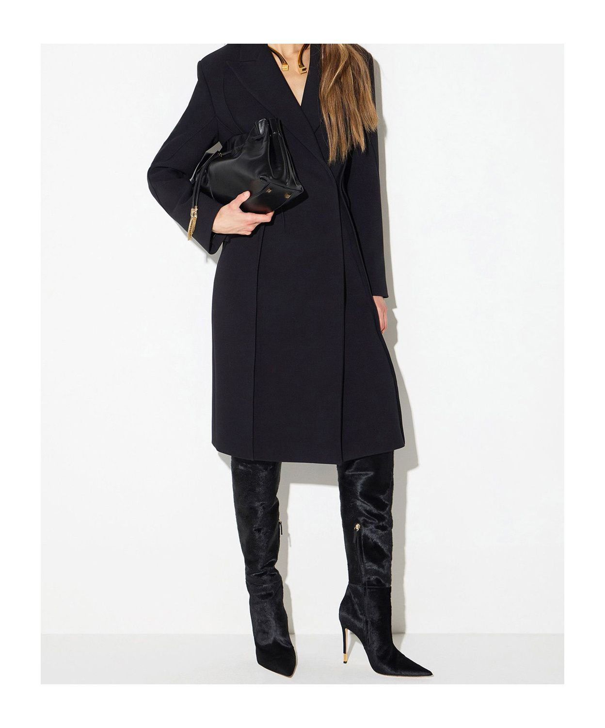 ELISABETTA FRANCHI Elisabetta Franchi Tailored Asymmetric Coat