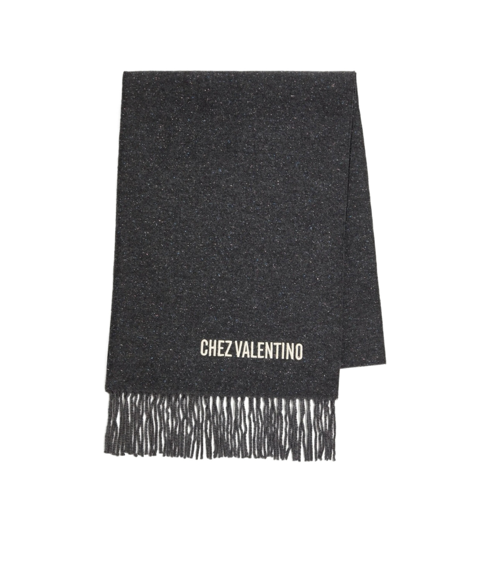 VALENTINO wool scarf with VLogo embroidery