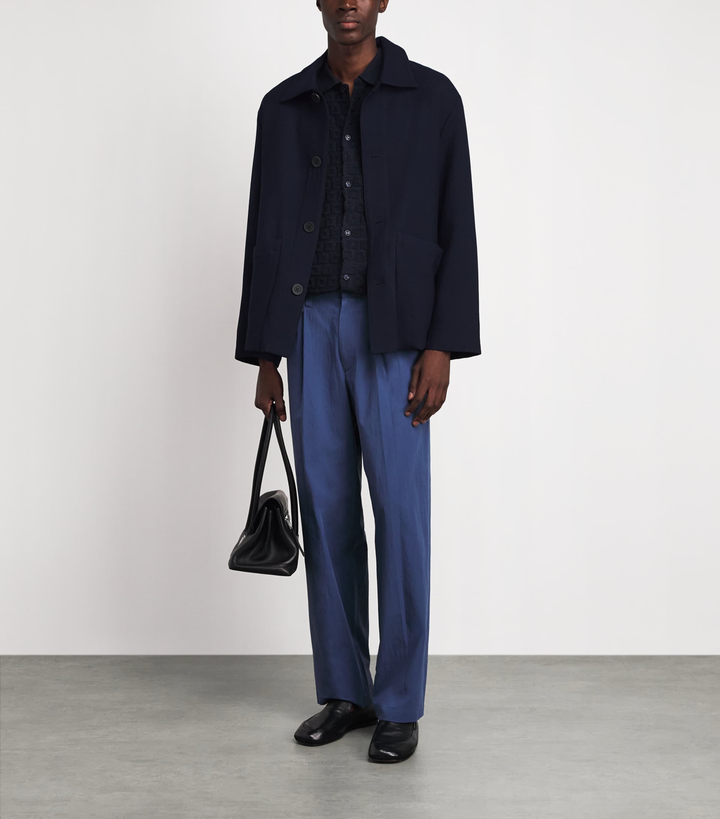 SANDRO wool worker overshirt