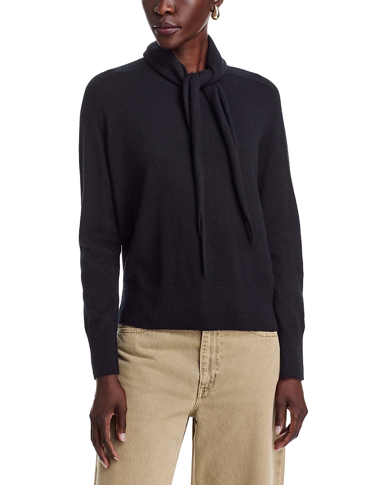 BLOOMINGDALE'S C By Bloomingdale's Cashmere Sweater with Tie Neck