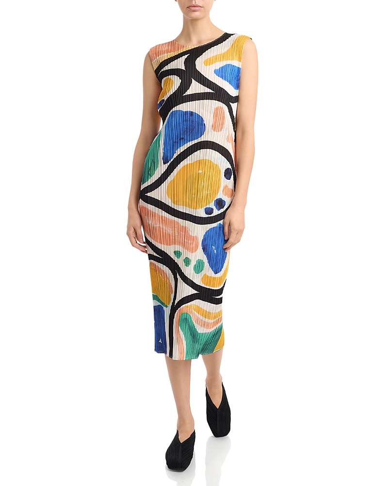 ISSEY MIYAKE Pleats Please Issey Miyake Roll Midi Dress