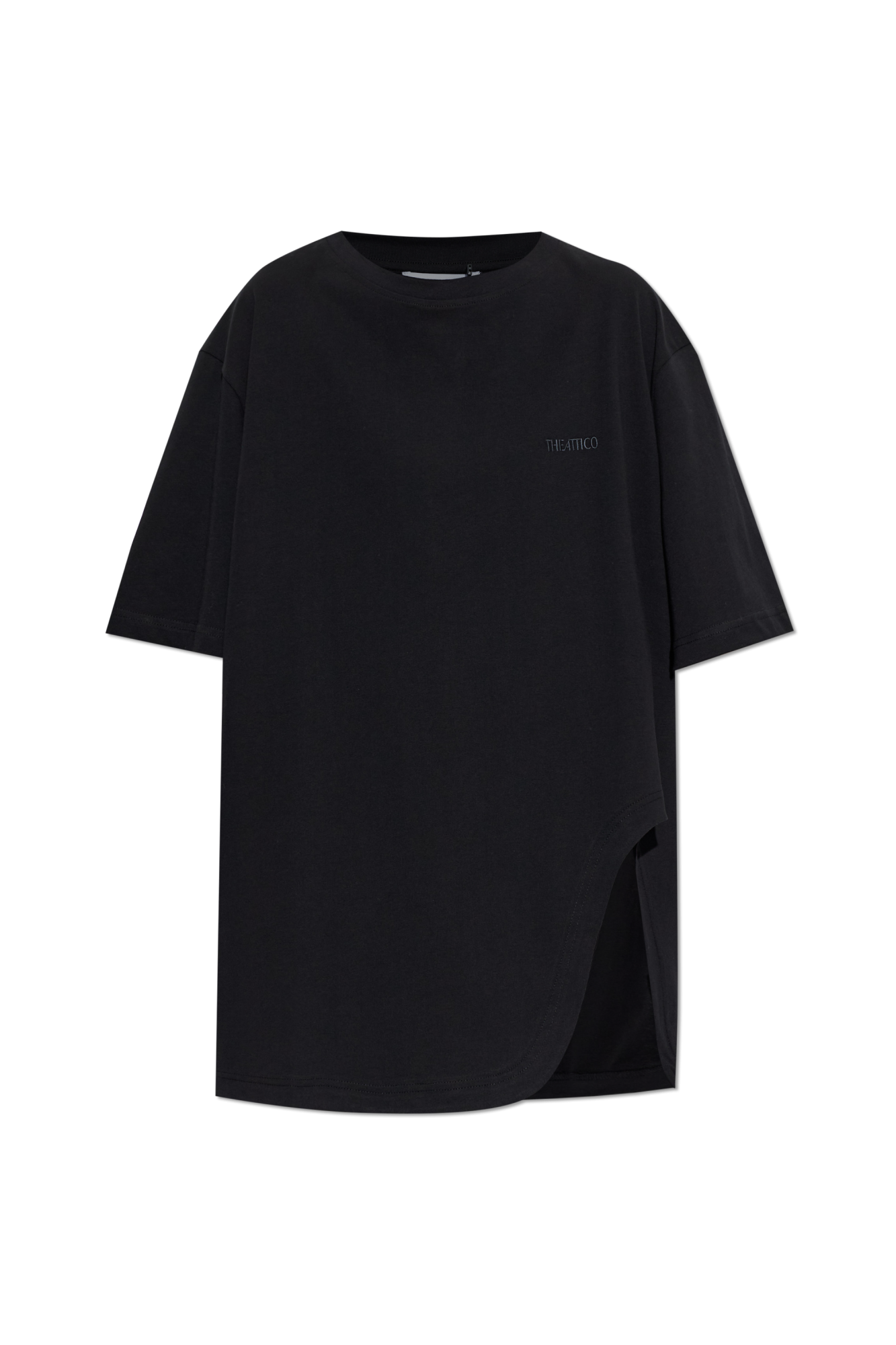 ATTICO The Attico Oversized T-Shirt with Asymmetrical Slit