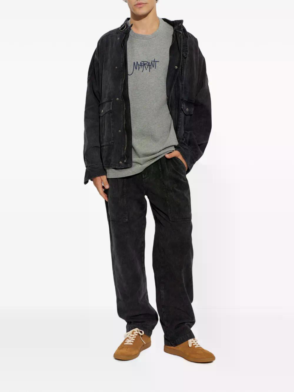 MARANT honore logo-embroidered t-shirt