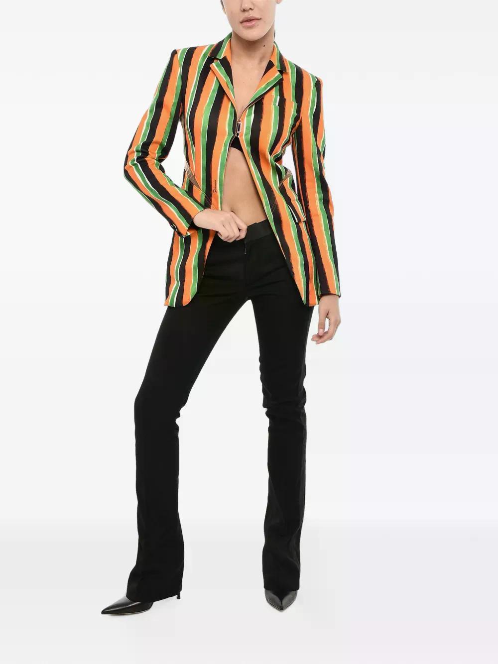 DSQUARED2 DSQUARED2 Striped Cut-Out Blazer