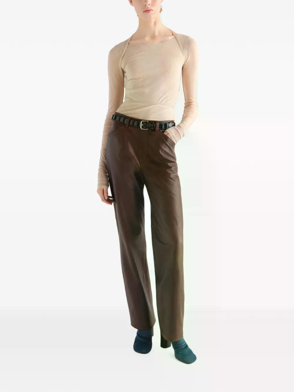 LEMAIRE LEMAIRE Mesh Jersey Wrap Top