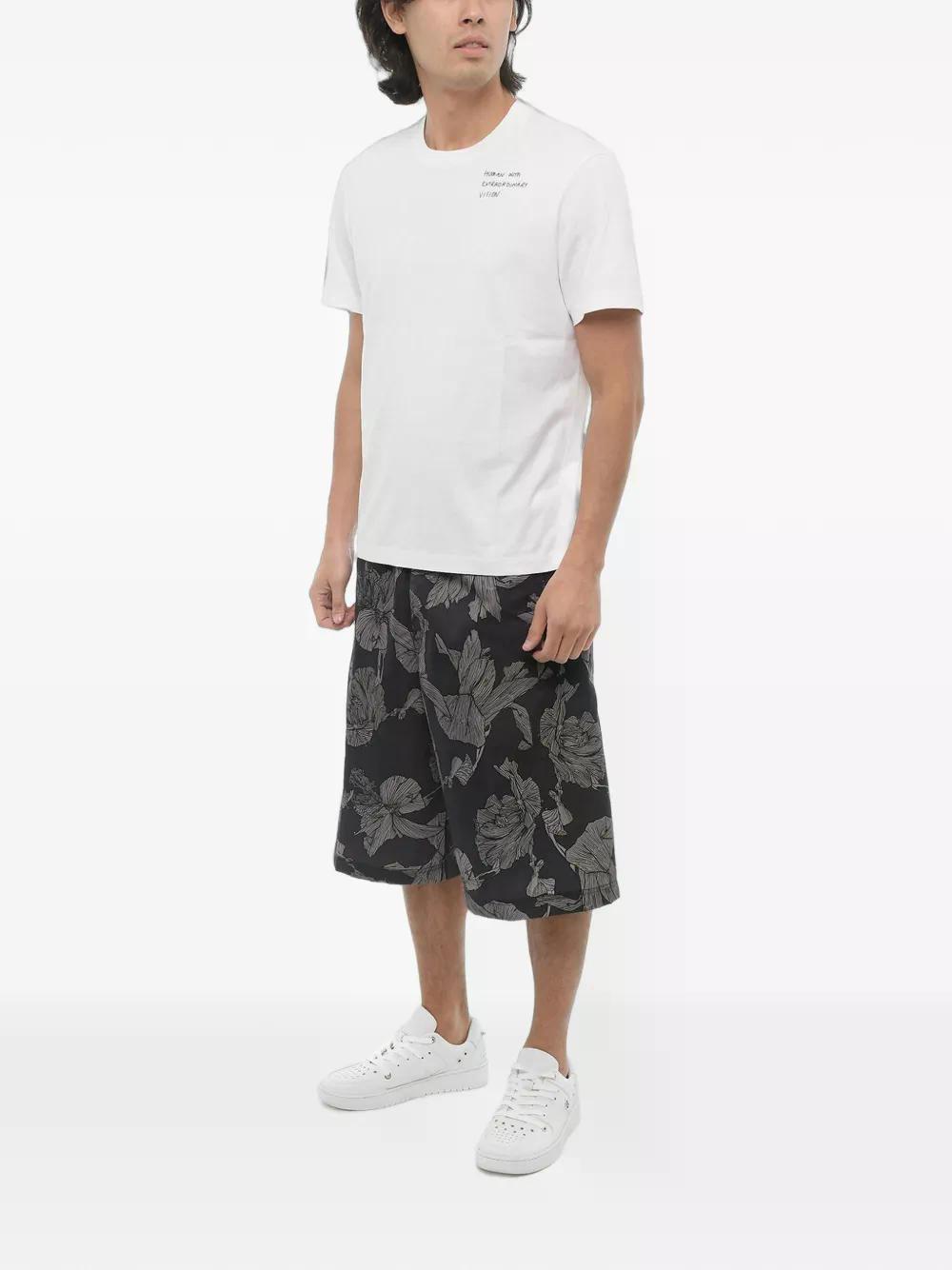 NEIL BARRETT slogan-print crew-neck t-shirt
