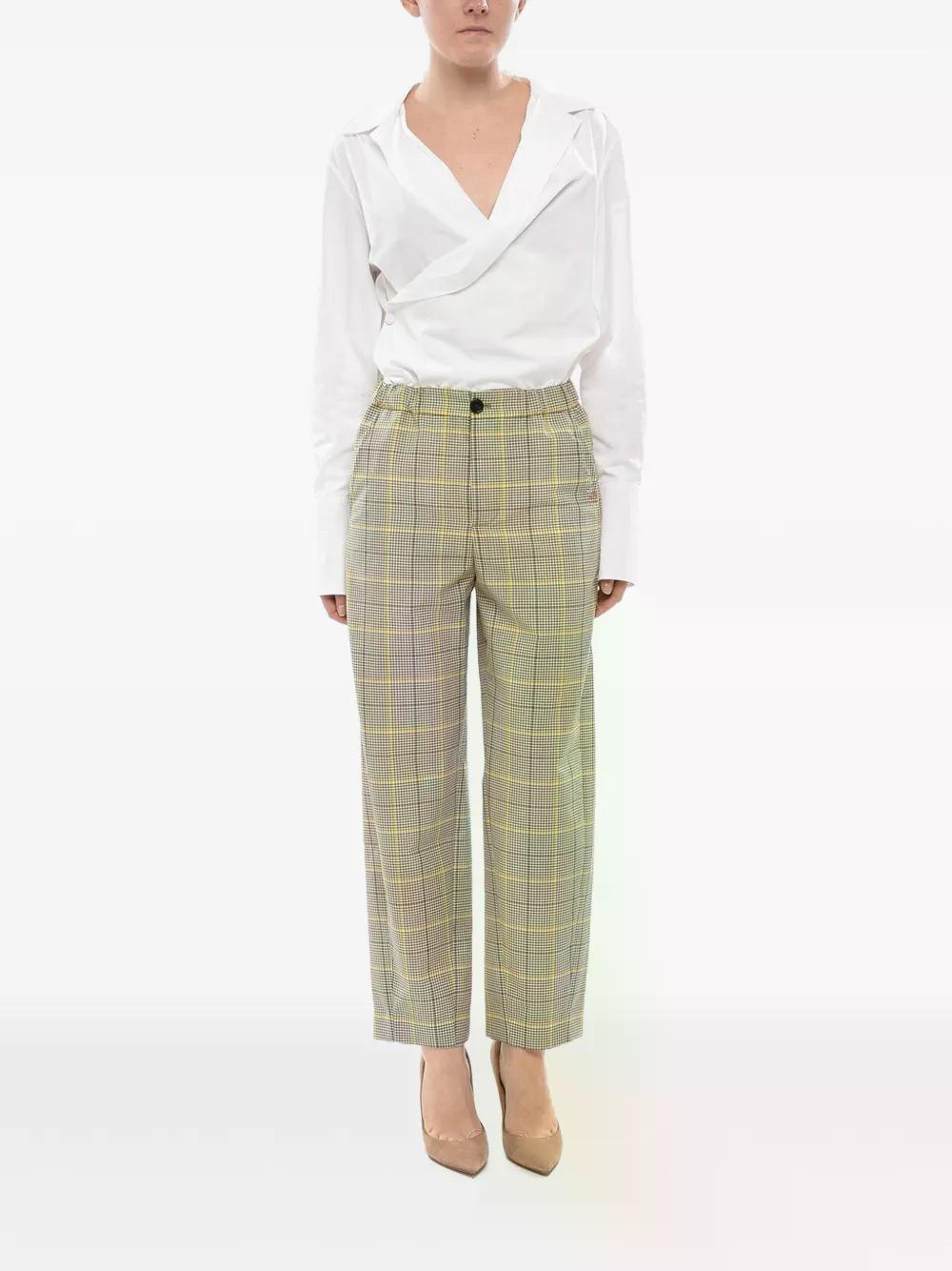 MARNI Marni Checked Straight-Leg Trousers