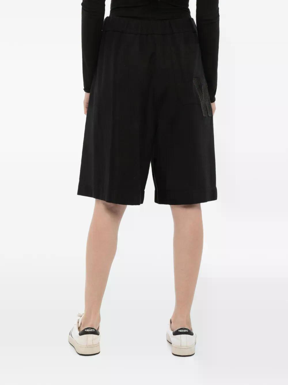 WOOLRICH Woolrich Logo Patch Elasticated Wide Leg Shorts