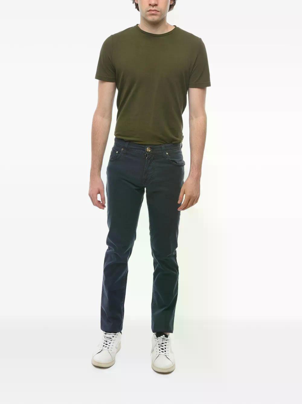 CORNELIANI Corneliani Logo Patch Straight-Leg Jeans