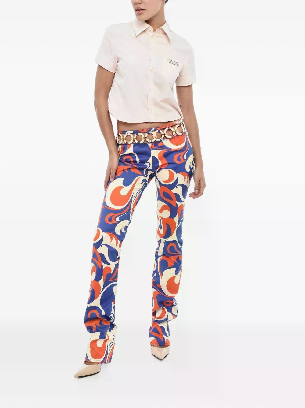 DSQUARED2 DSQUARED2 Printed Cut-Out Slim Fit Trousers
