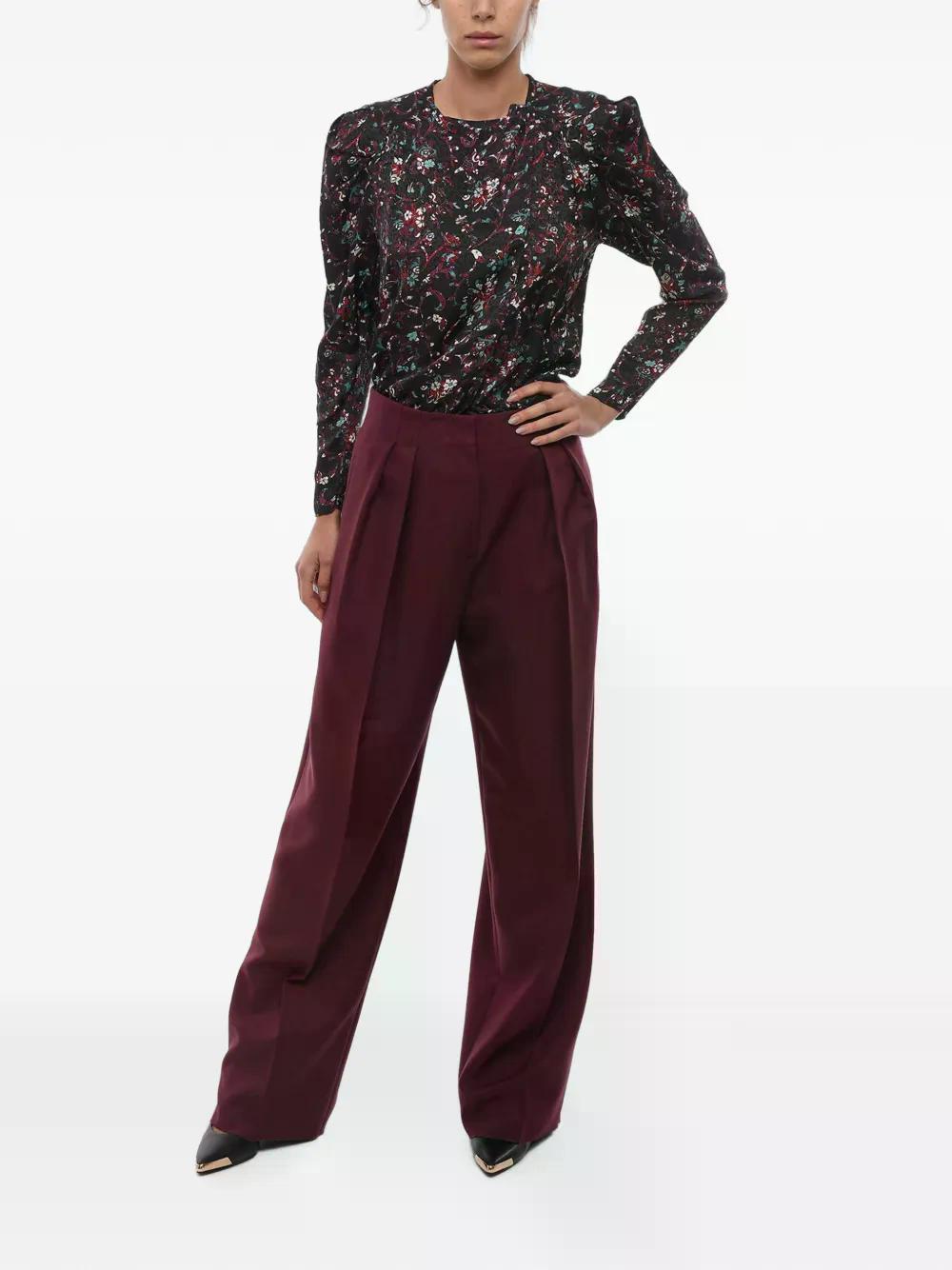SUPER BLOND SUPER BLOND Pleated Wide-Leg Trousers