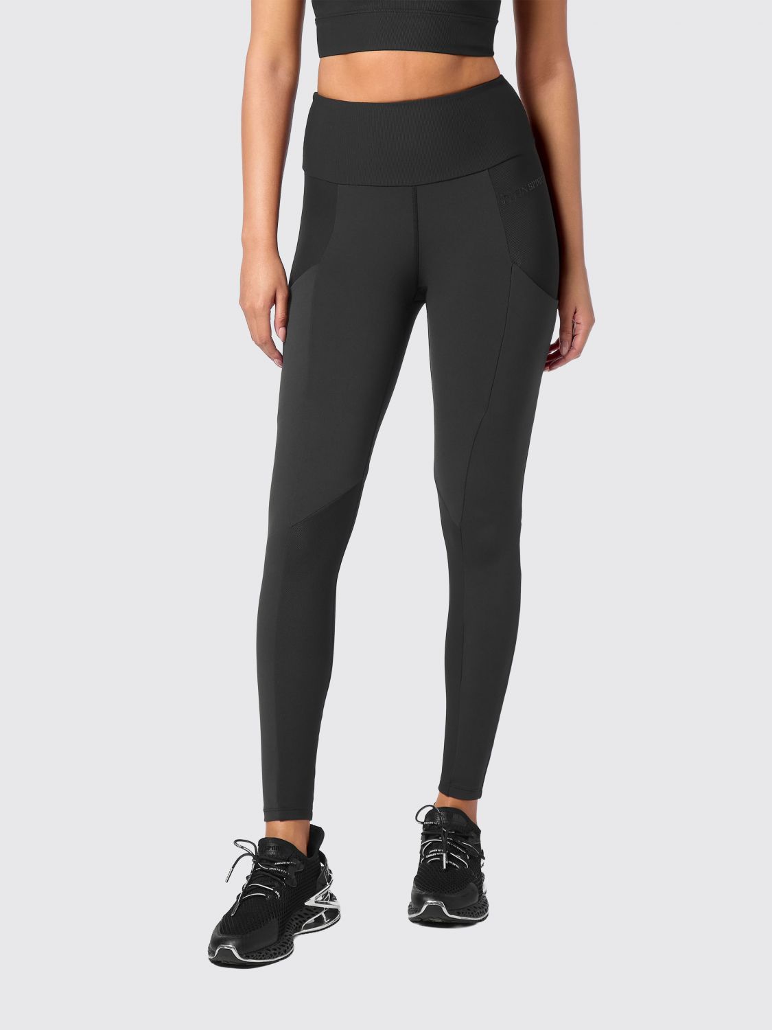 PLEIN SPORT Plein Sport High-Waisted Ribbed Leggings