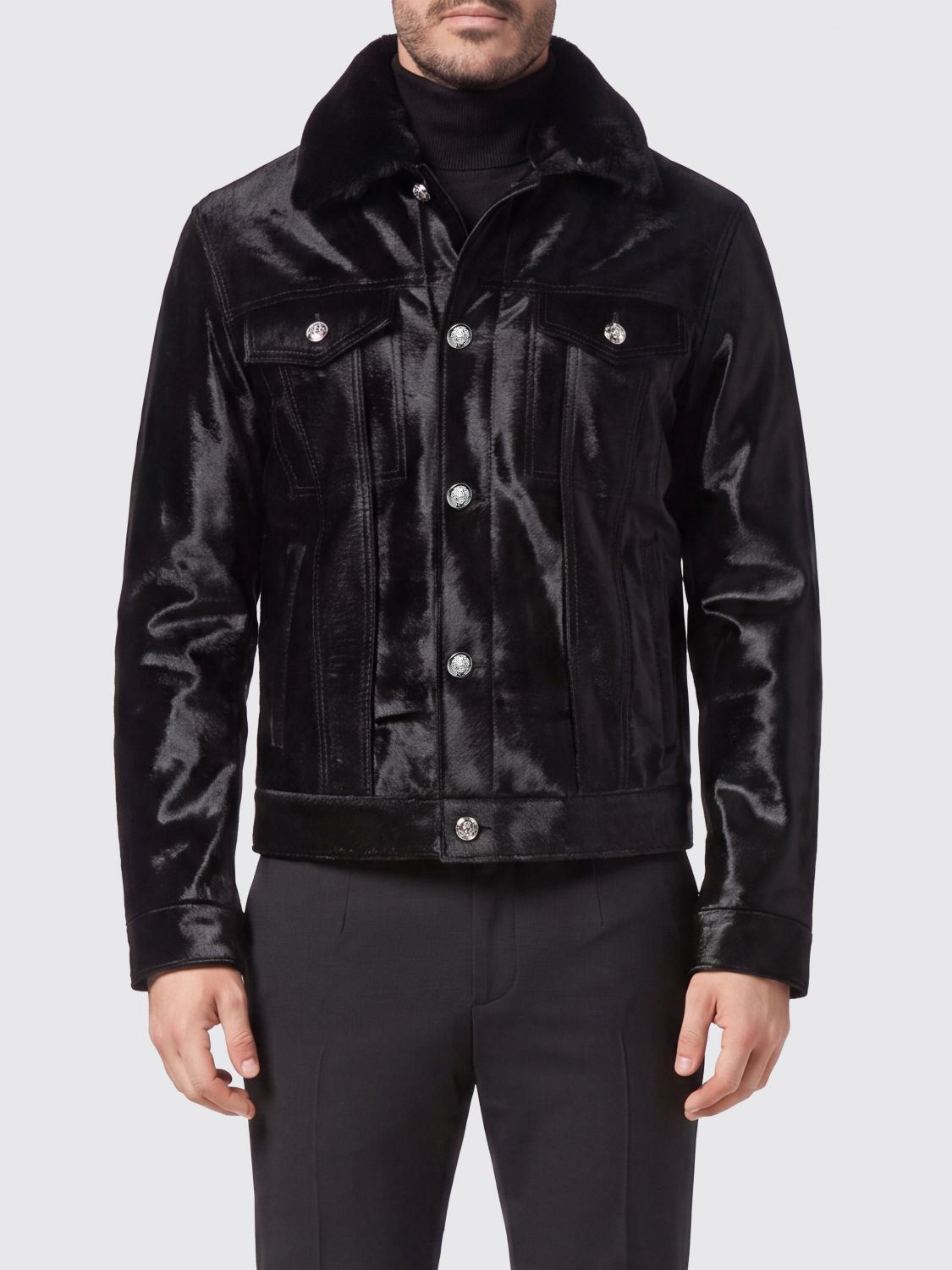 BILLIONAIRE Billionaire Mink Fur Jacket with French Collar