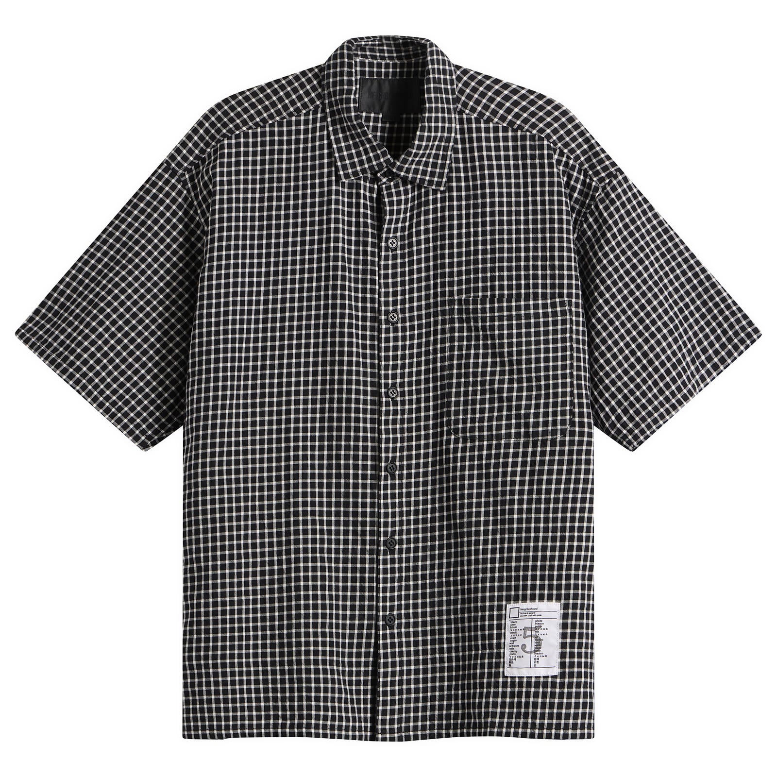 NEIGHBORHOOD bw check short sleeve shirt