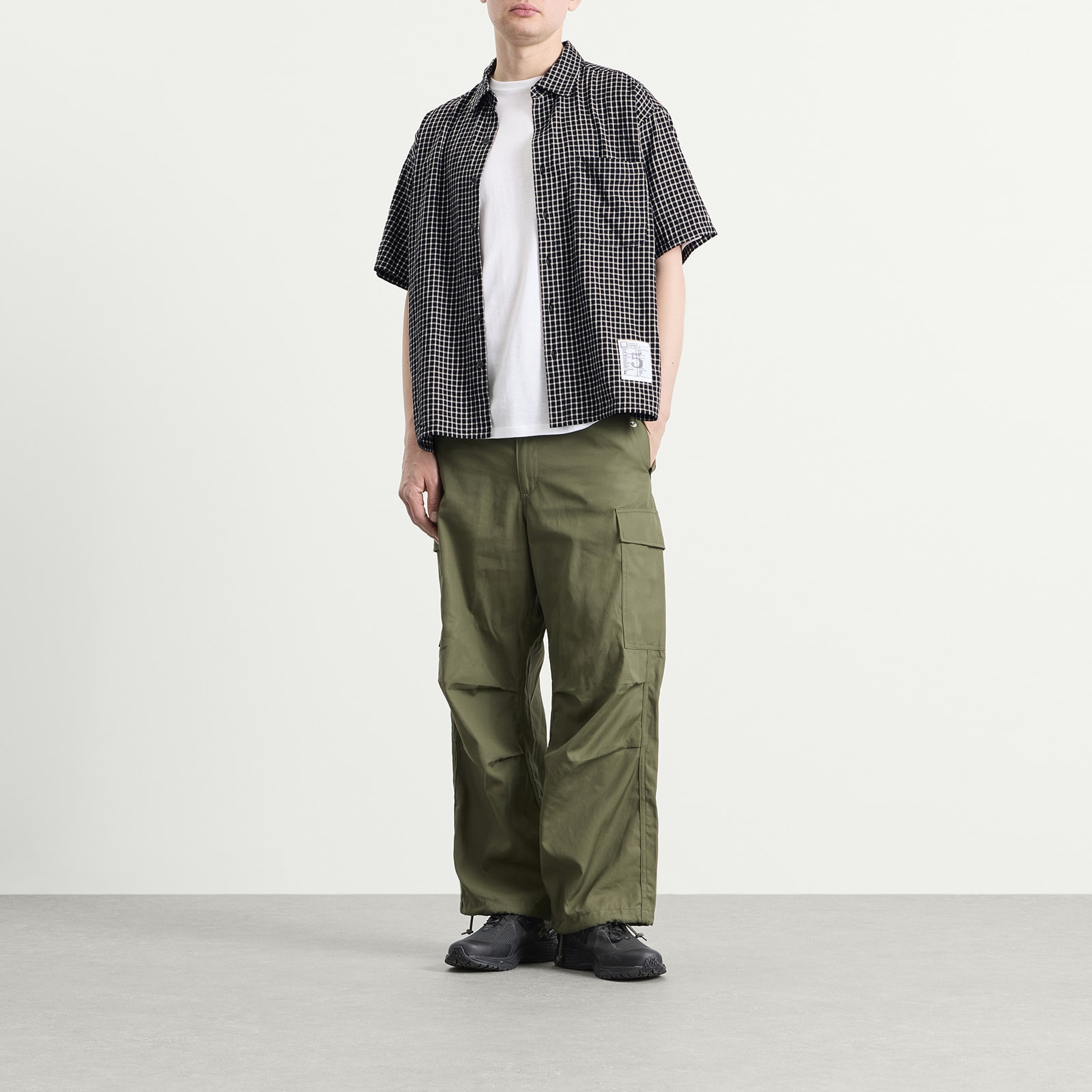 NEIGHBORHOOD bw check short sleeve shirt