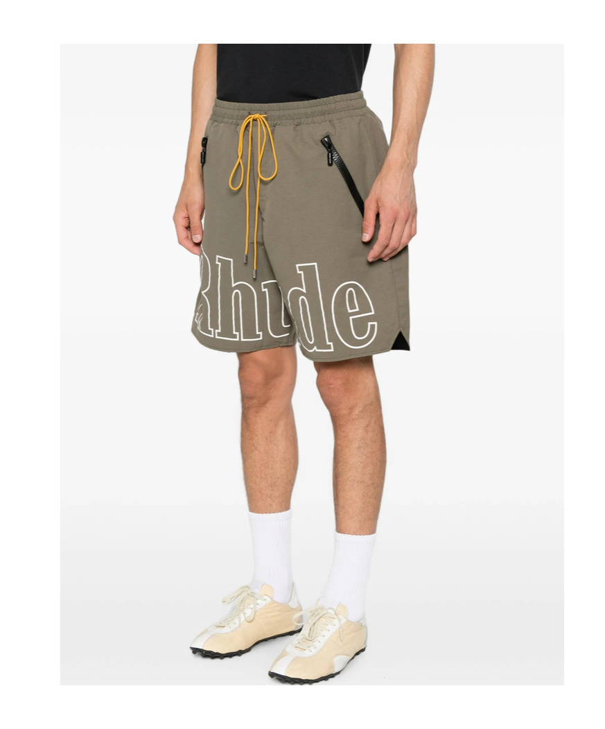 RHUDE Rhude Logo Print Drawstring Shorts