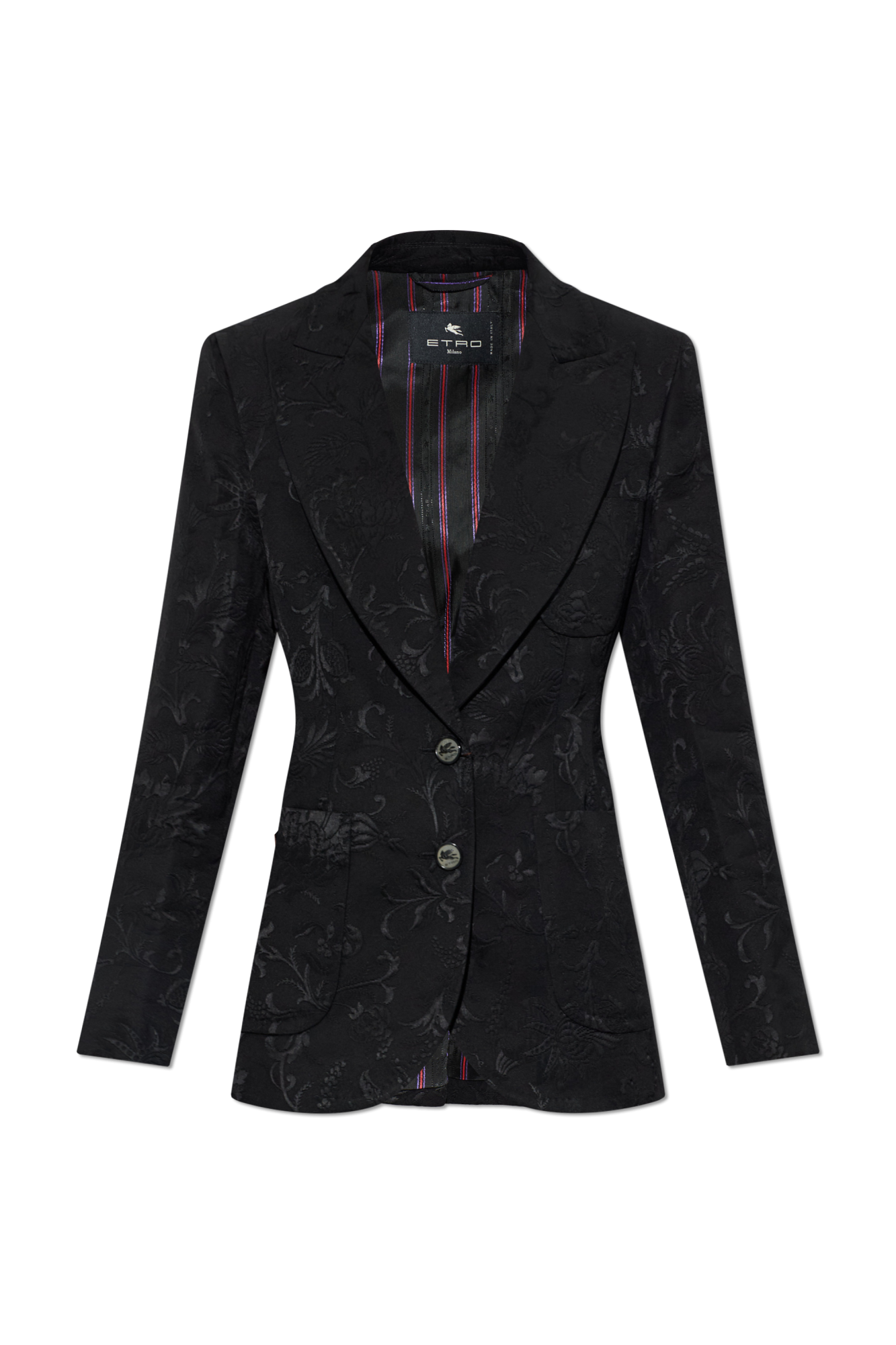 ETRO Etro Single-Vent Jacquard Floral Motif Blazer