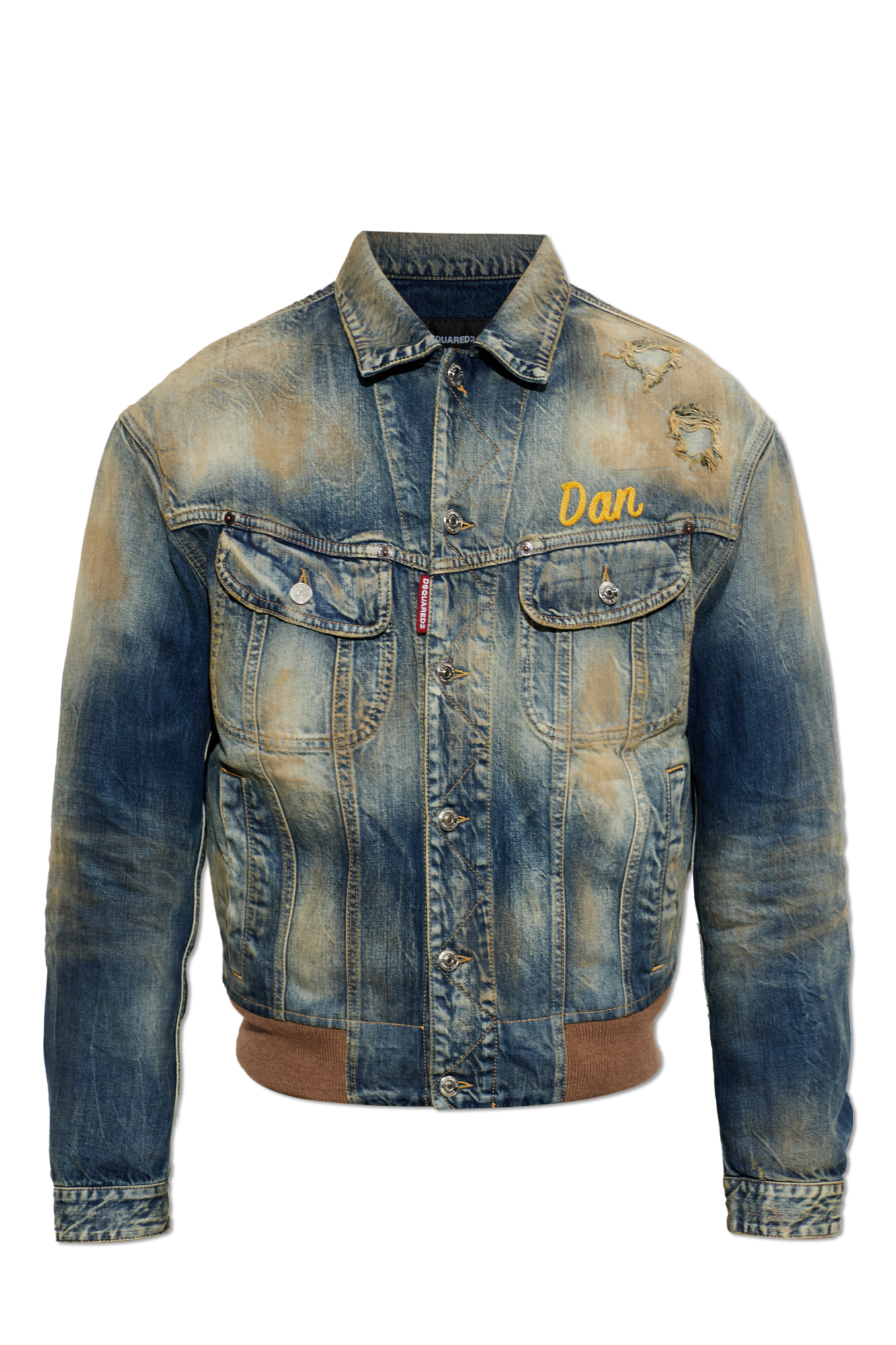 DSQUARED2 Dsquared2 Vintage-Effect Denim Jacket