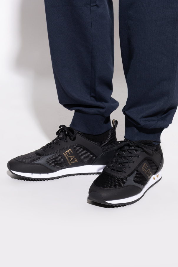 EA7 EA7 Emporio Armani Logo Printed Low-Top Sneakers