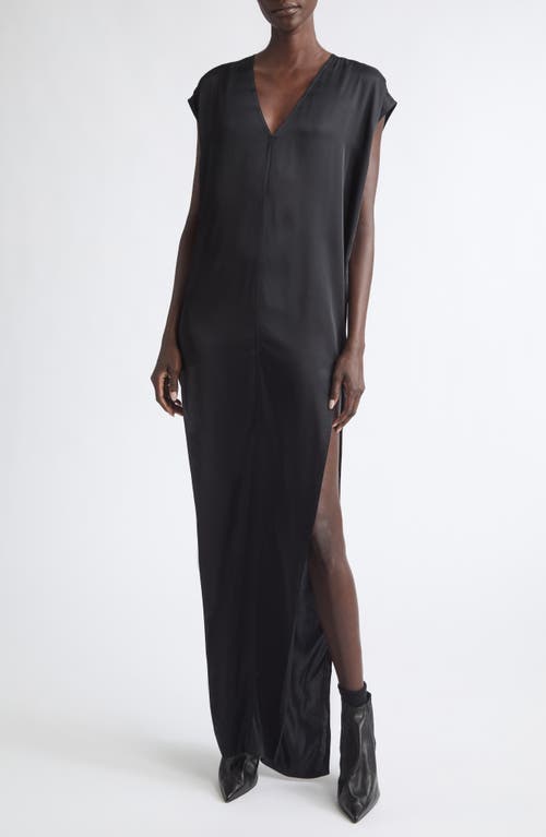 RICK OWENS Rick Owens Arrowhead Satin Maxi Gown