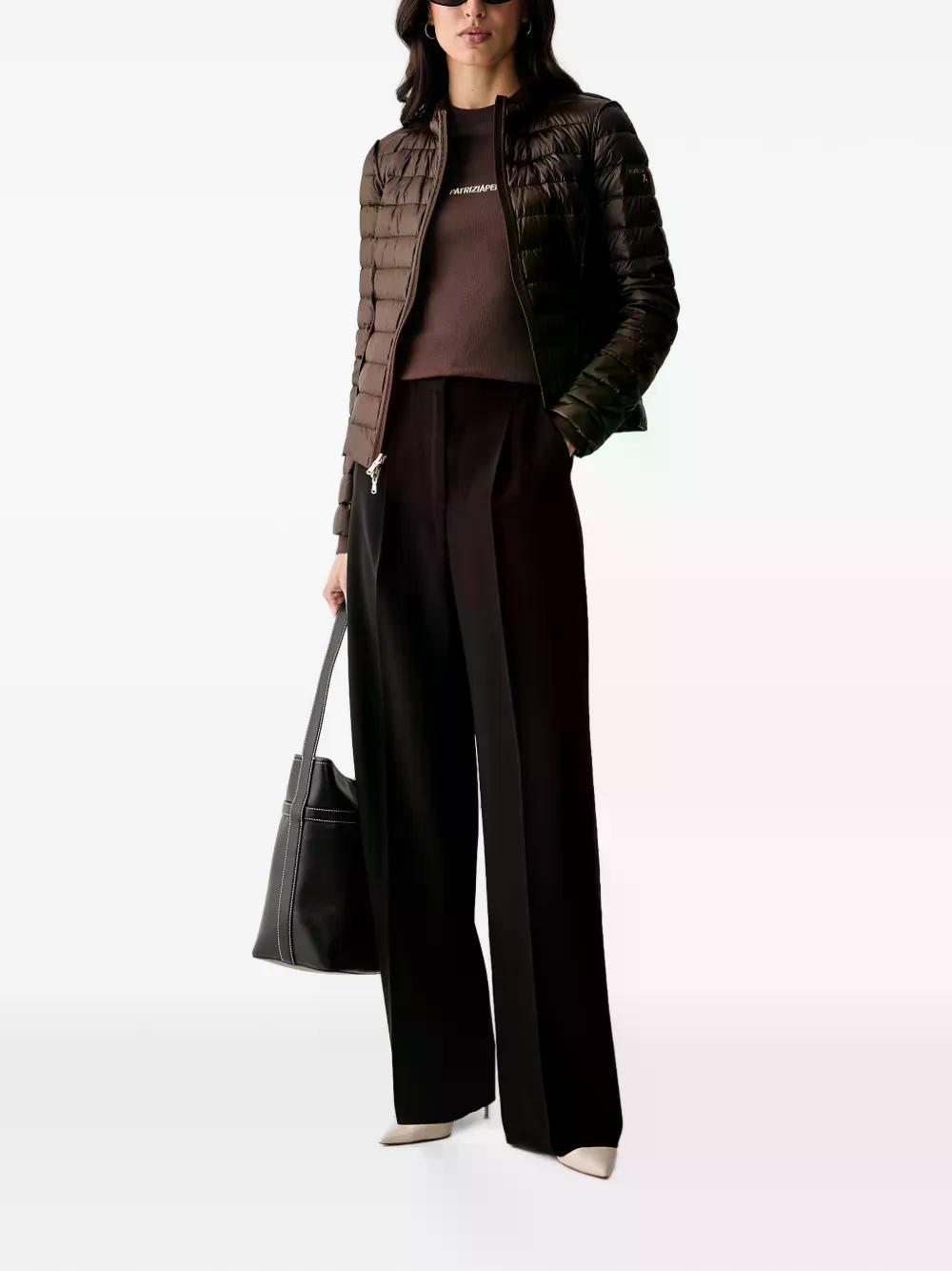 PATRIZIA PEPE Patrizia Pepe Quilted Finish Zip-Up Jacket