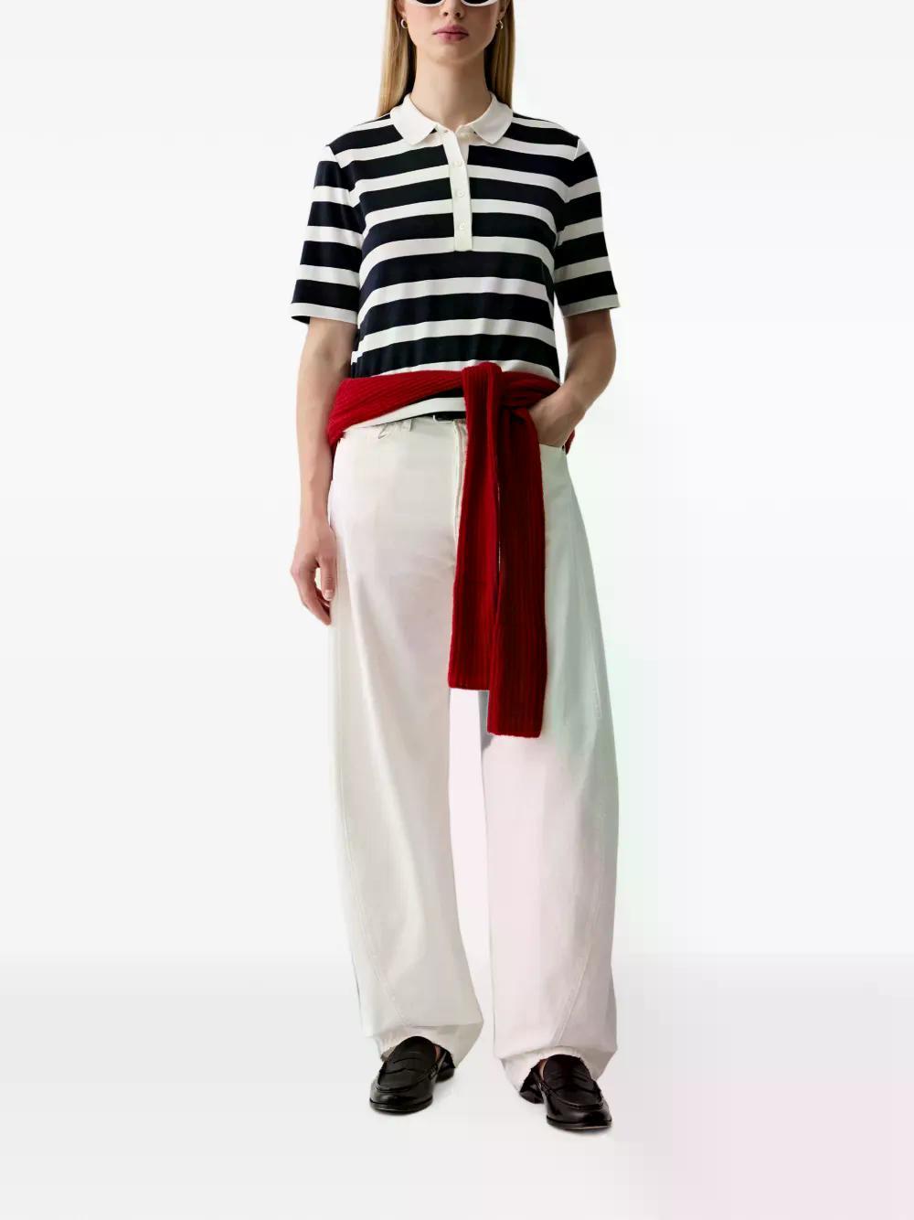 GANT Gant Striped Short-Sleeve Polo Shirt