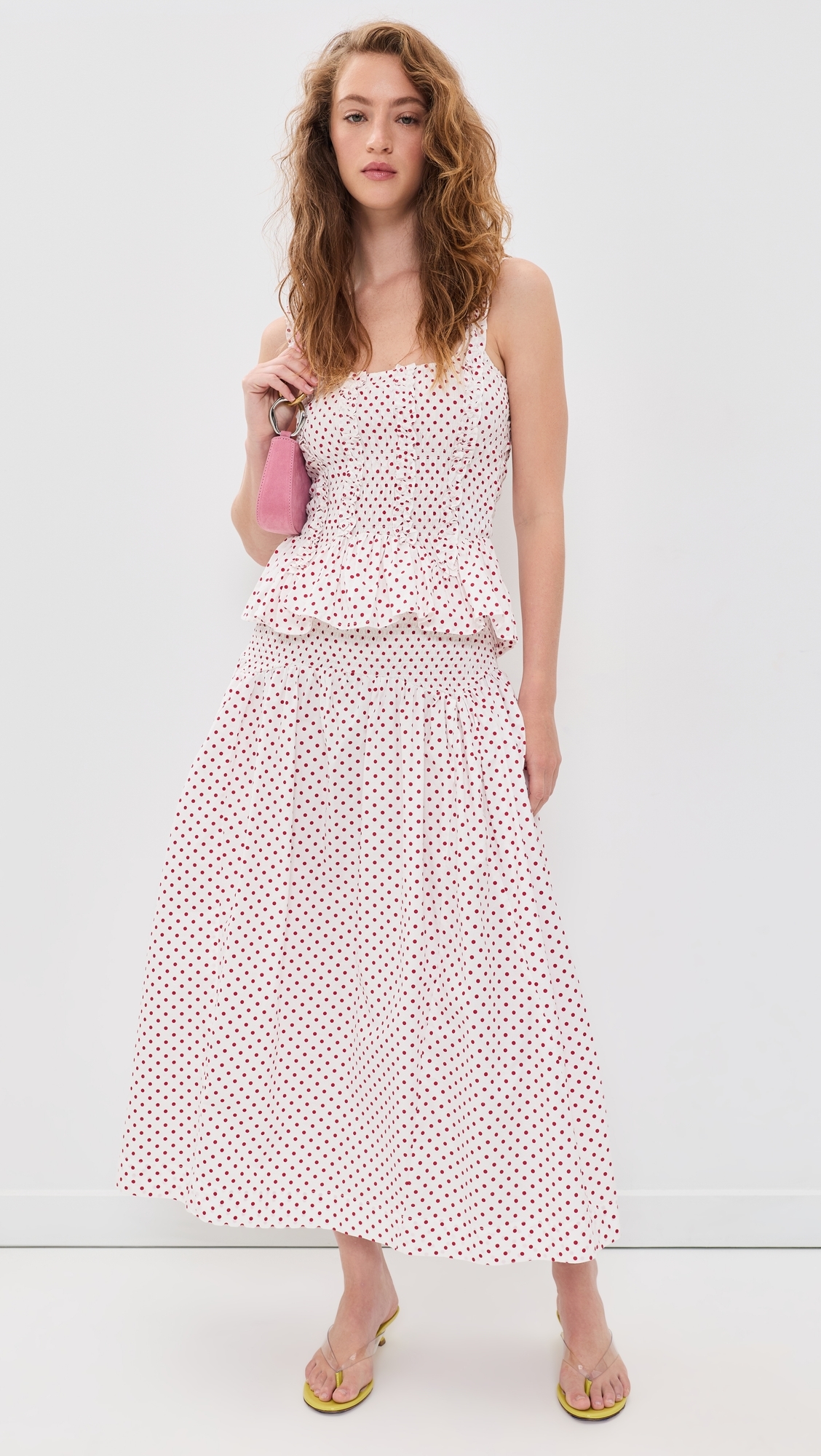 DAMSON MADDER Damson Madder Layla Polka Dot Skirt