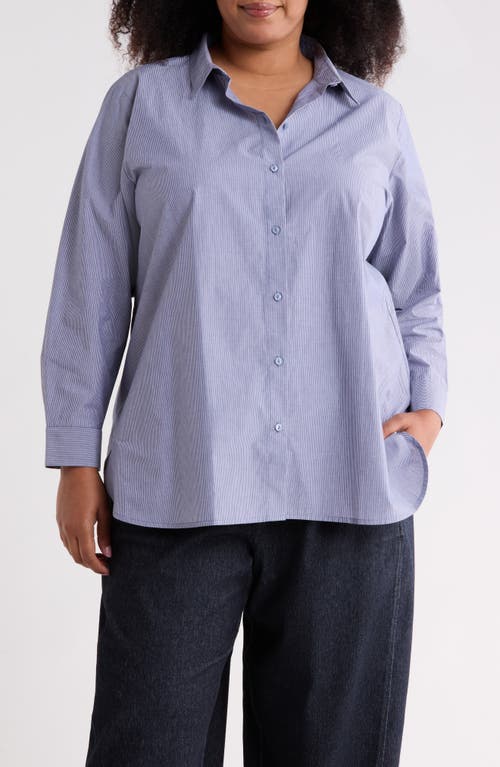 EILEEN FISHER Eileen Fisher Striped Organic Cotton Shirt