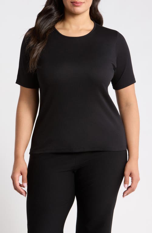 EILEEN FISHER Eileen Fisher Rib Knit Organic Cotton Crewneck Top
