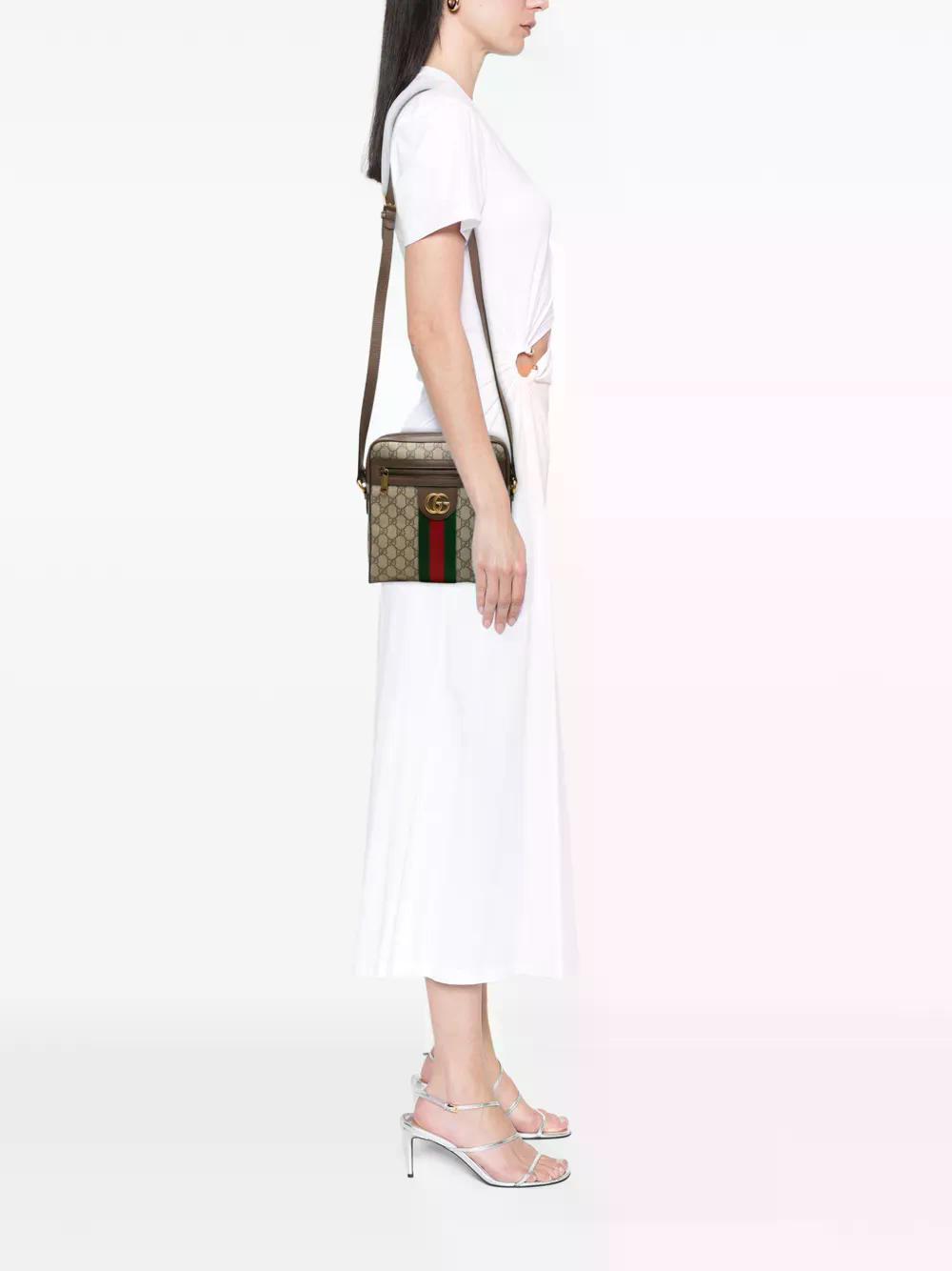 GUCCI Gucci Ophidia GG Supreme Web Messenger Bag