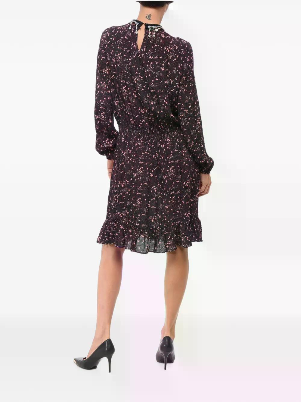 DSQUARED2 DSQUARED2 Crystal-Embellished Star-Print Mini Dress