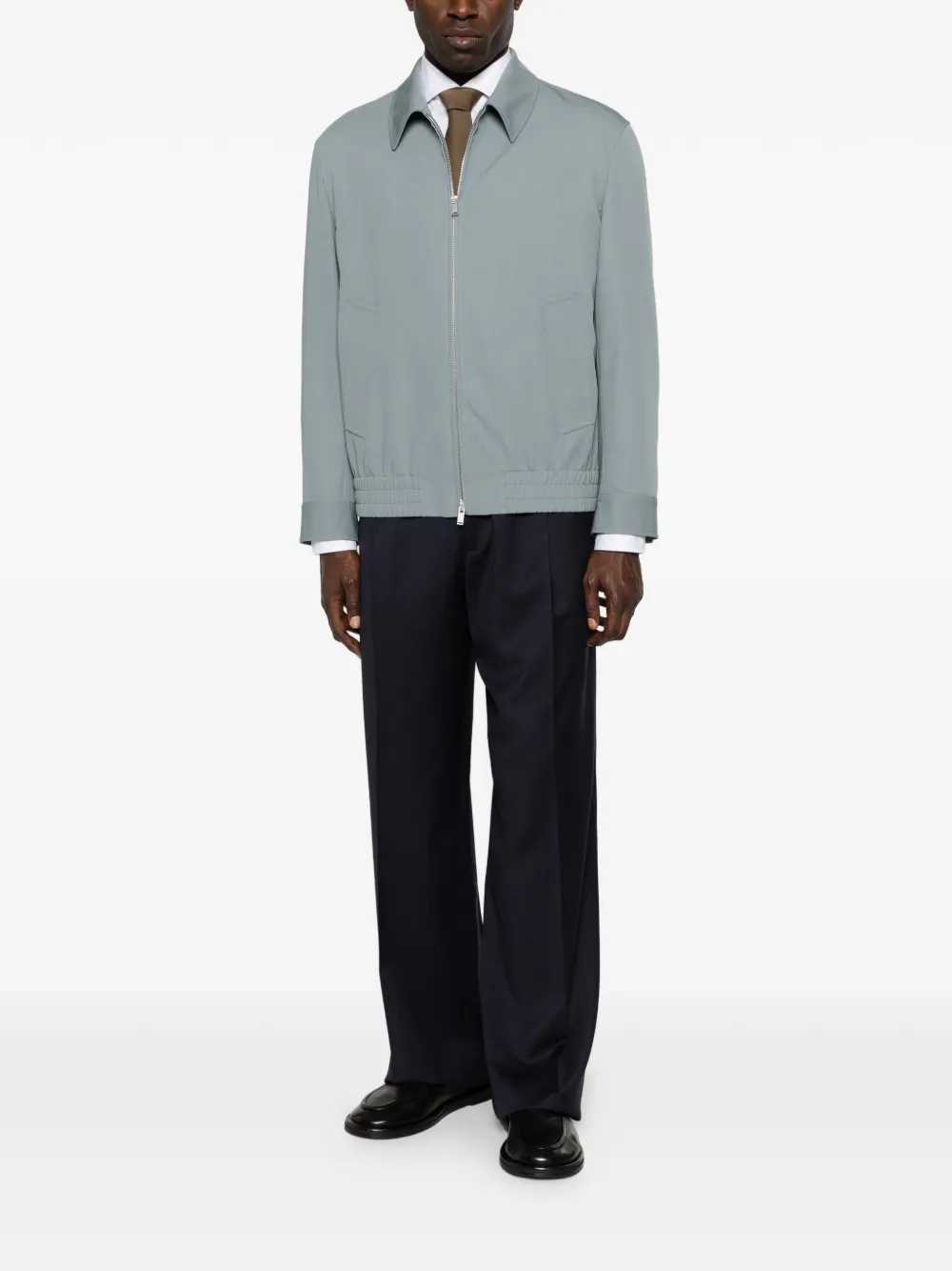 LARDINI Migio Pleated Wool Trousers