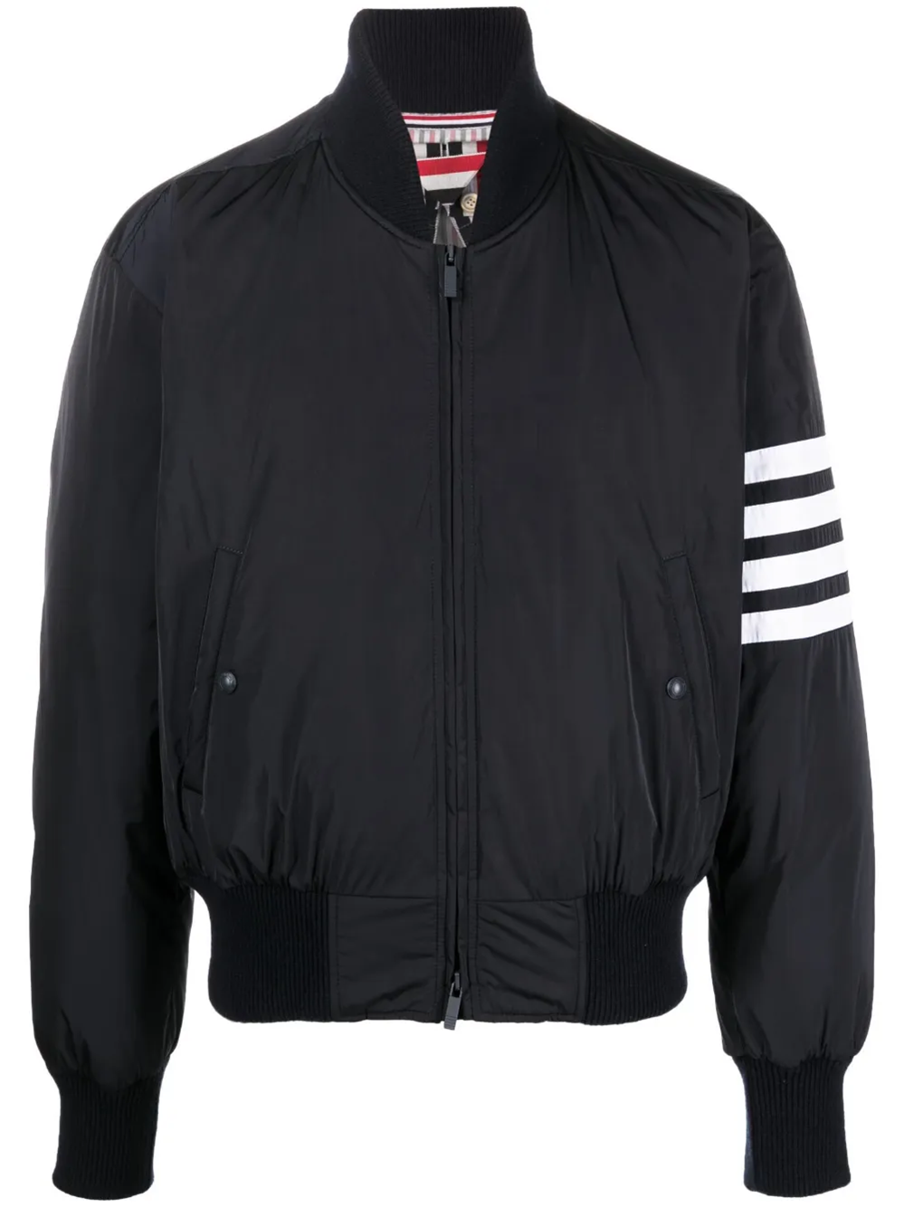 THOM BROWNE THOM BROWNE Bomber Jacket with 4-Stripe Detail