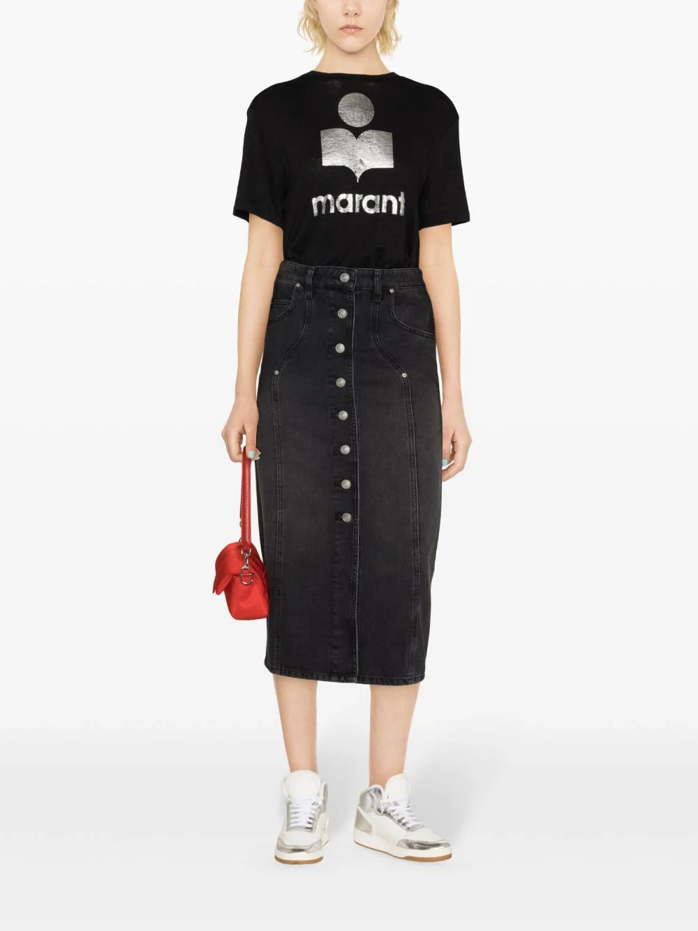 MARANT ETOILE MARANT ÉTOILE "Zewel" T-shirt With Print