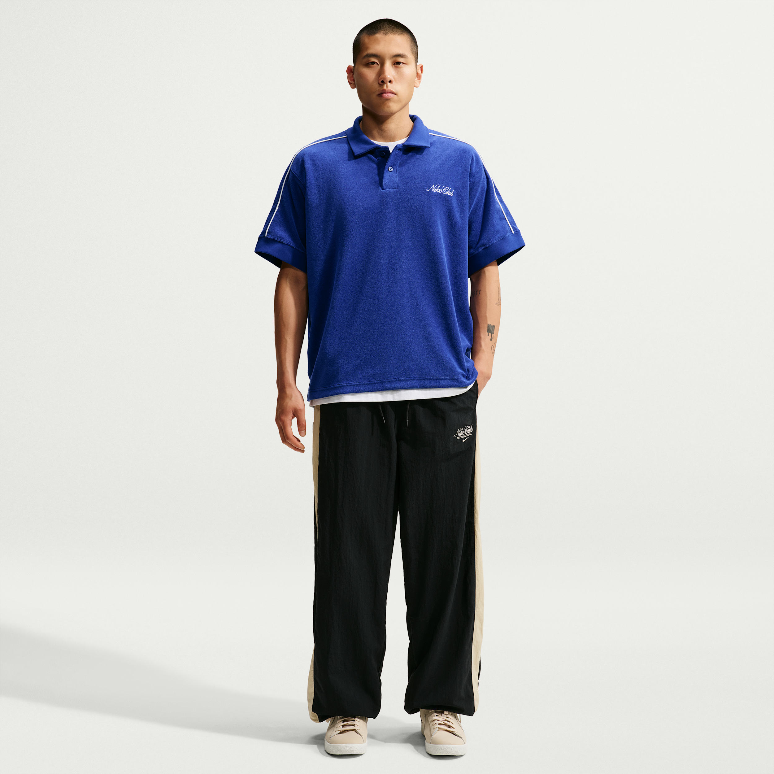 NIKE men's sportswear club french terry polo