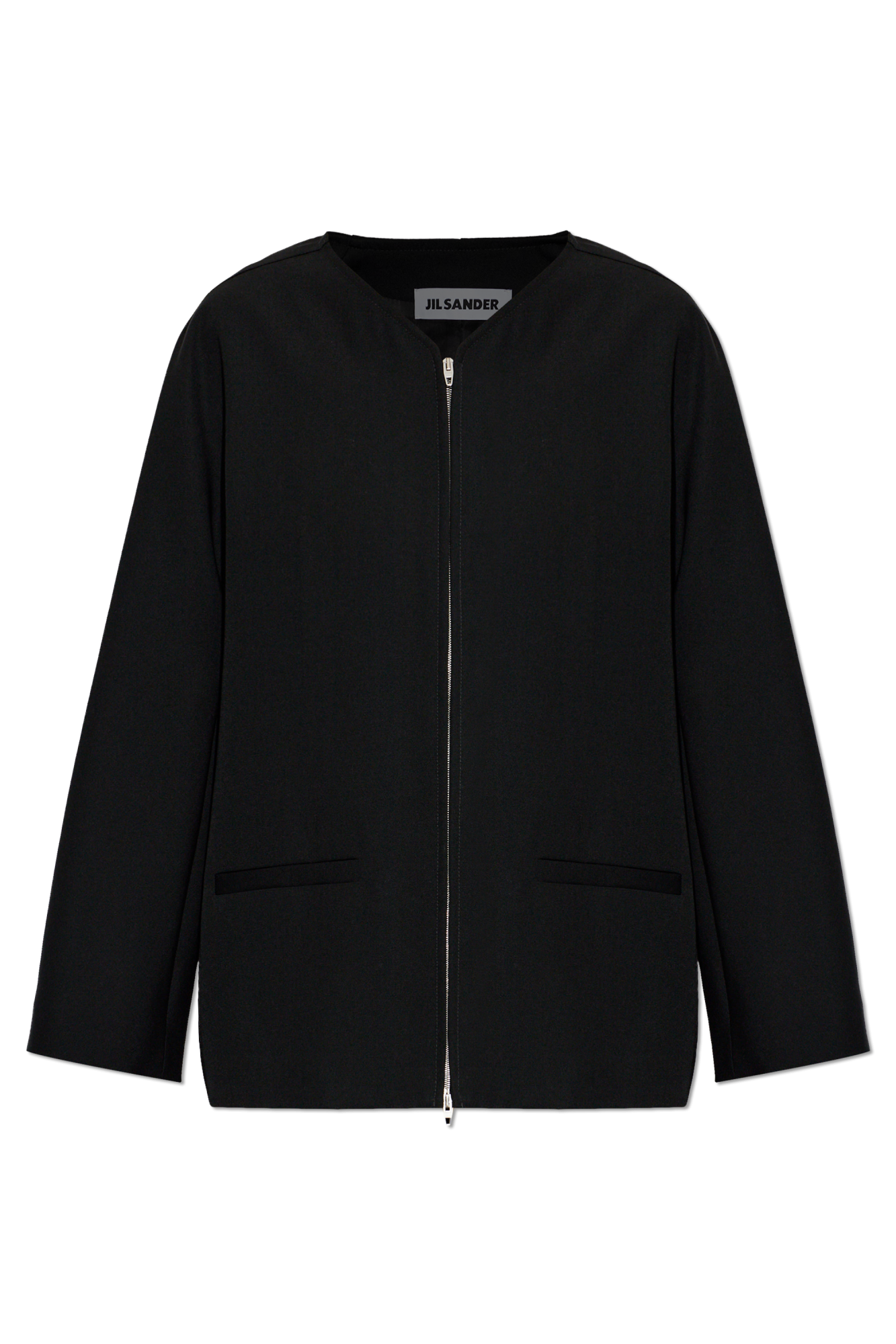 SACAI double-faced herringbone x suiting skirt