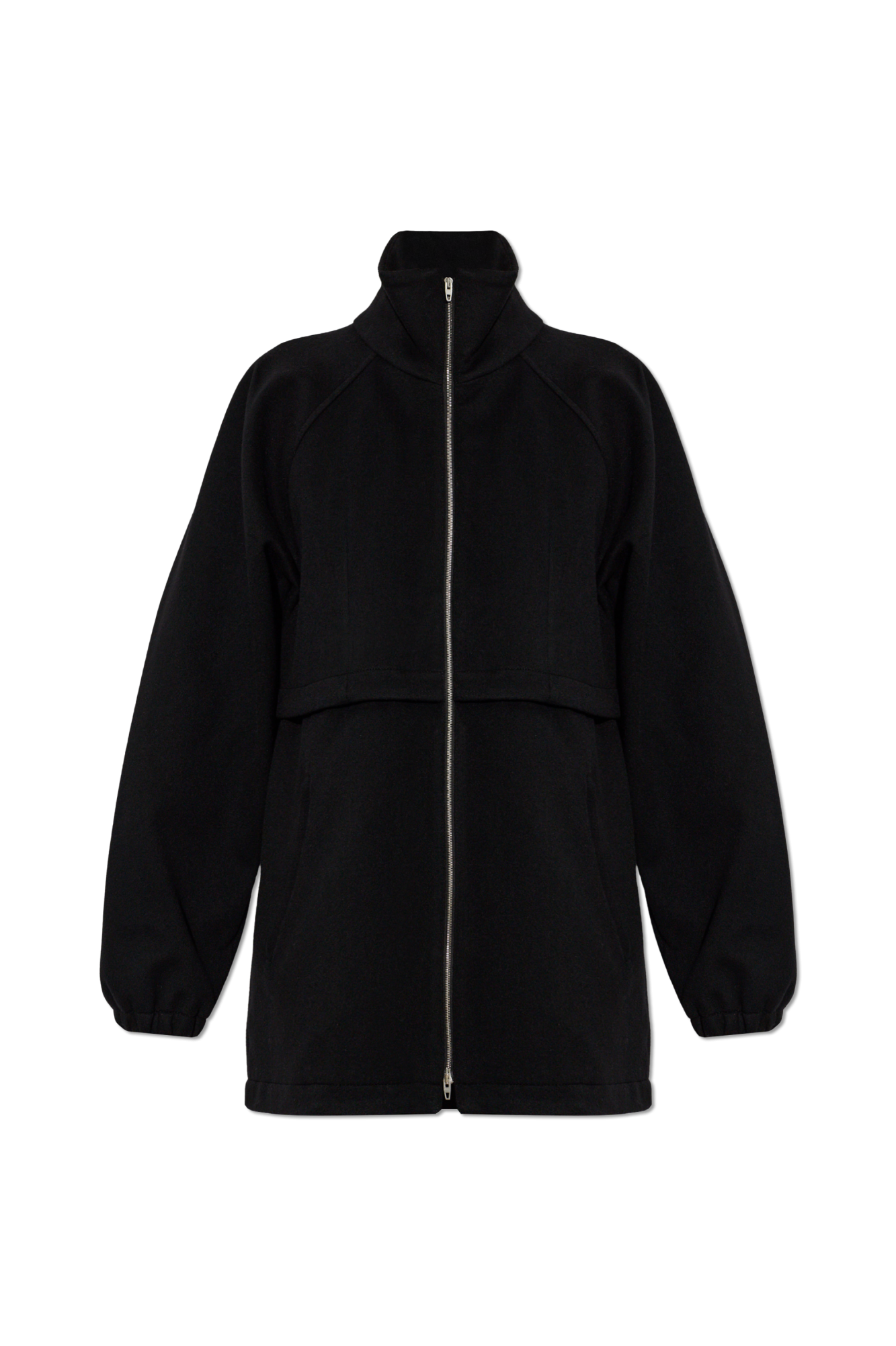 JIL SANDER JIL SANDER Wool Jacket with Stand-Up Collar and Zip Closure