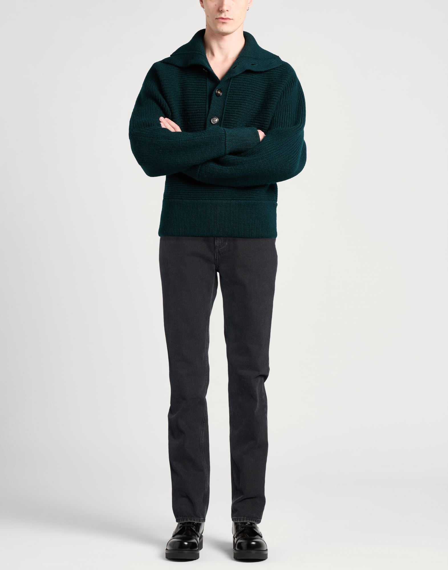 BURBERRY BURBERRY Charcoal Cotton Tapered Jeans