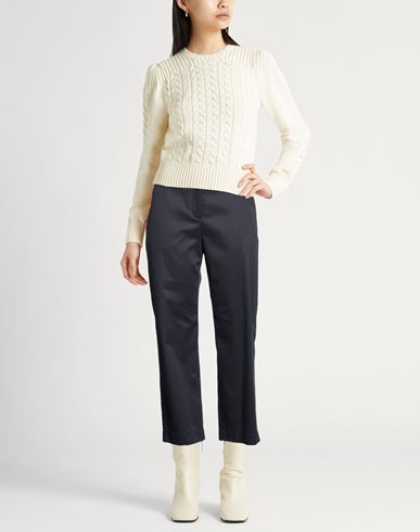 AGNONA Agnona Wool, Cotton, and Elastane Straight-Leg Pants